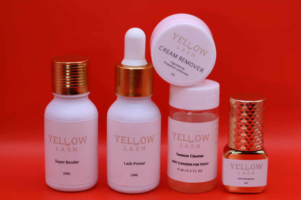 Lash Extension Liquids Bundle – Yellow Lash & Co